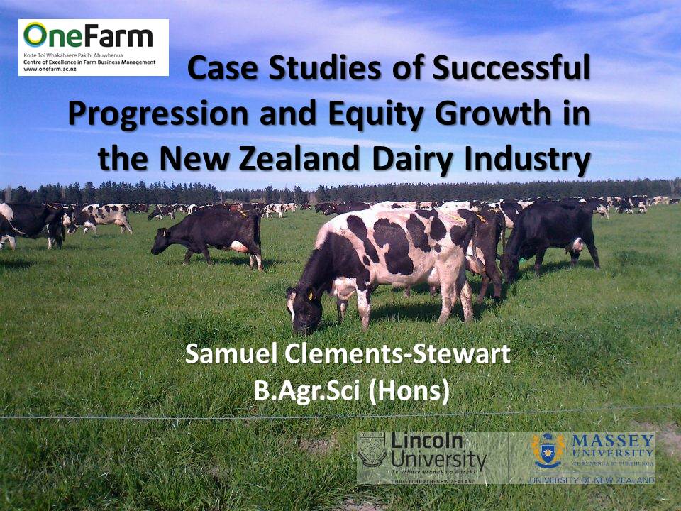 2013-S2 OneFarm - Case Studies of Successful Progression and Equity ...