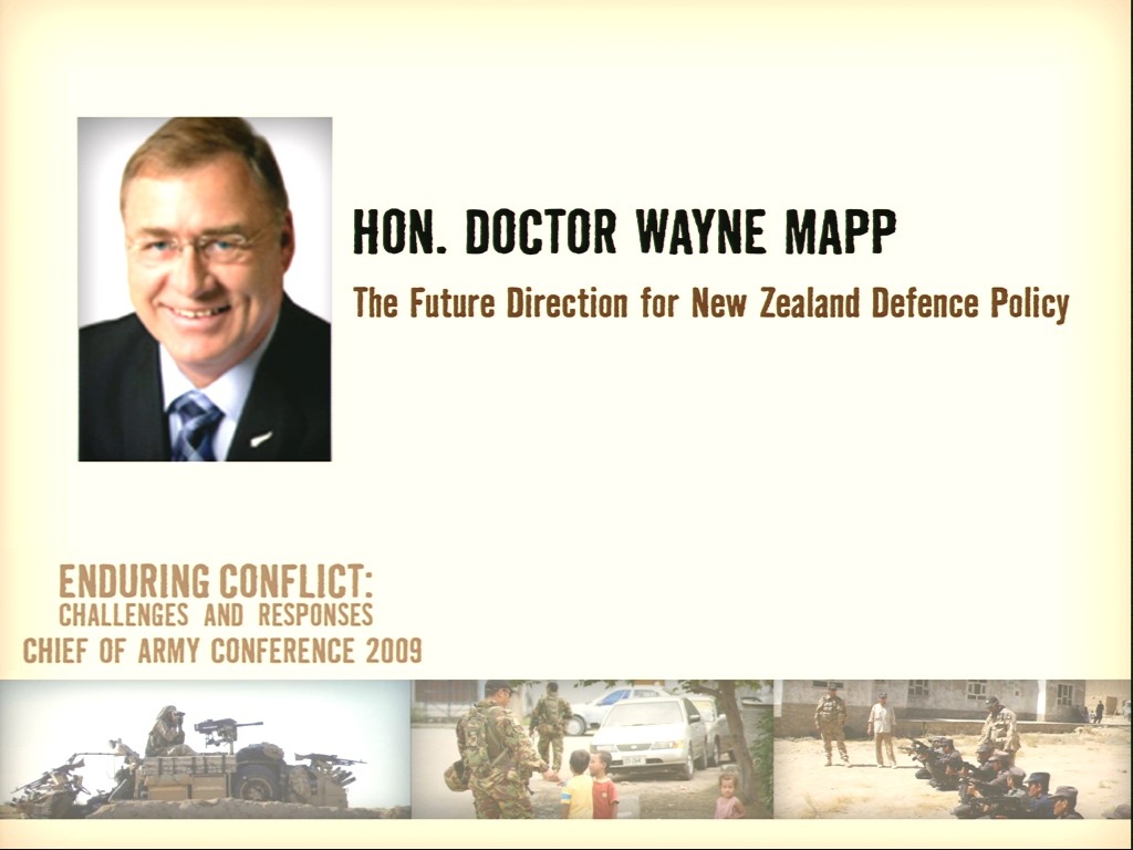 02092009 (8) Chief of Army's Conference - Hon. Dr Wayne Mapp