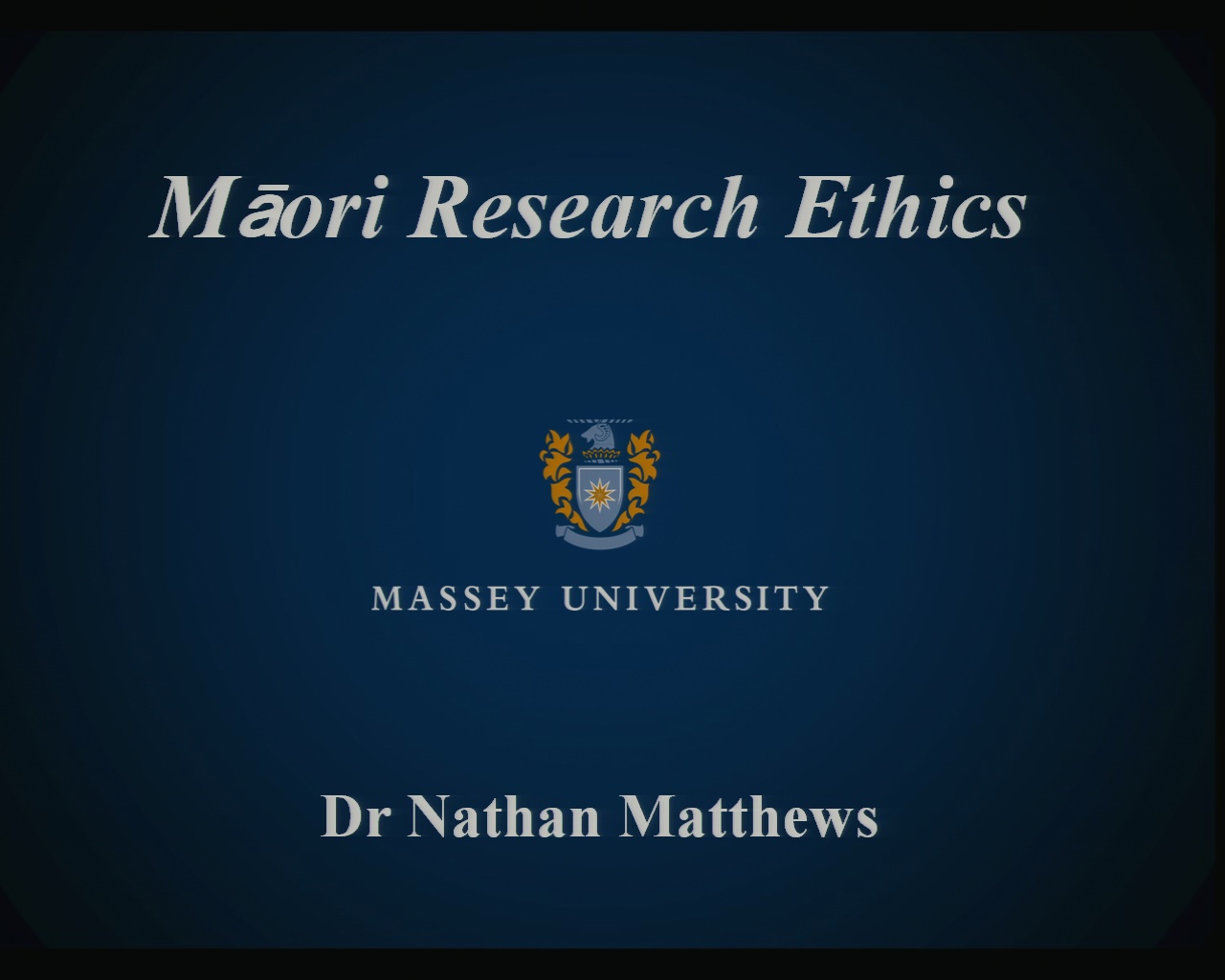 20091028 Maori Reasearch Ethics