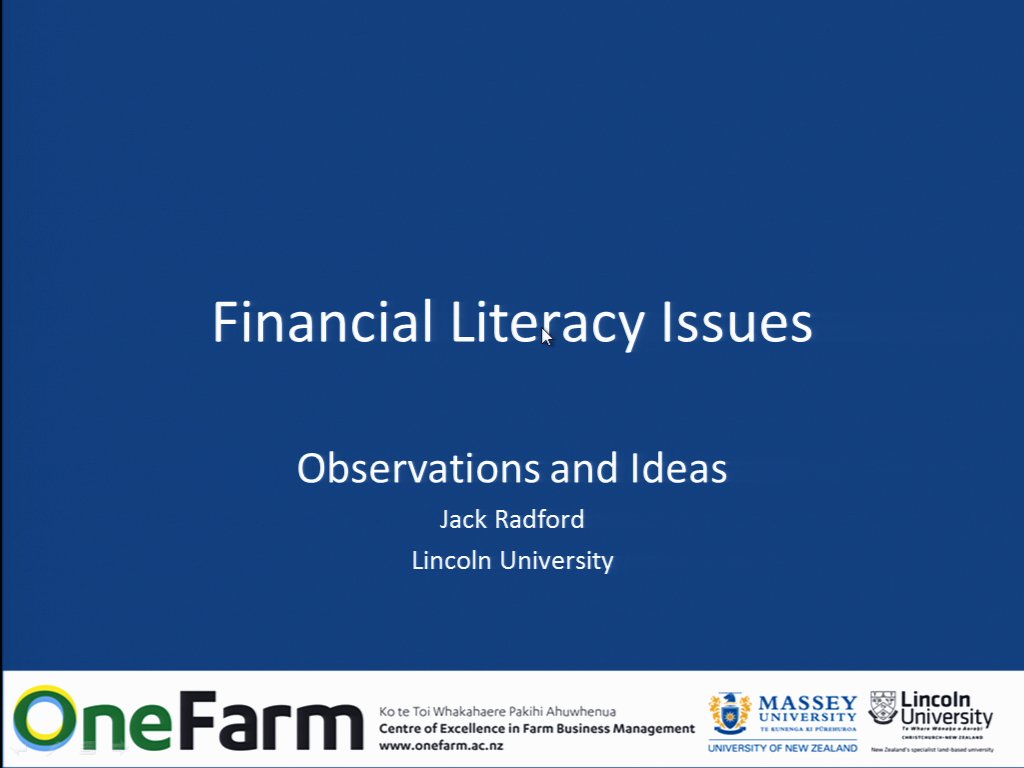2013-S1 - FINANCIAL LITERACY SOLUTIONS - Jack Radford